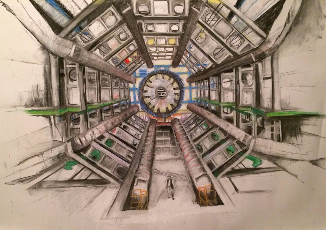 The Large Particle Collider CERN- Drawing | Rebecca Scheckman